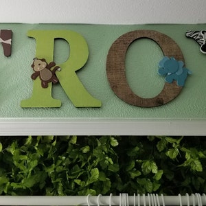 Wooden Nursery Letters . Wooden Wall Letters for Nursery . Baby Name ...
