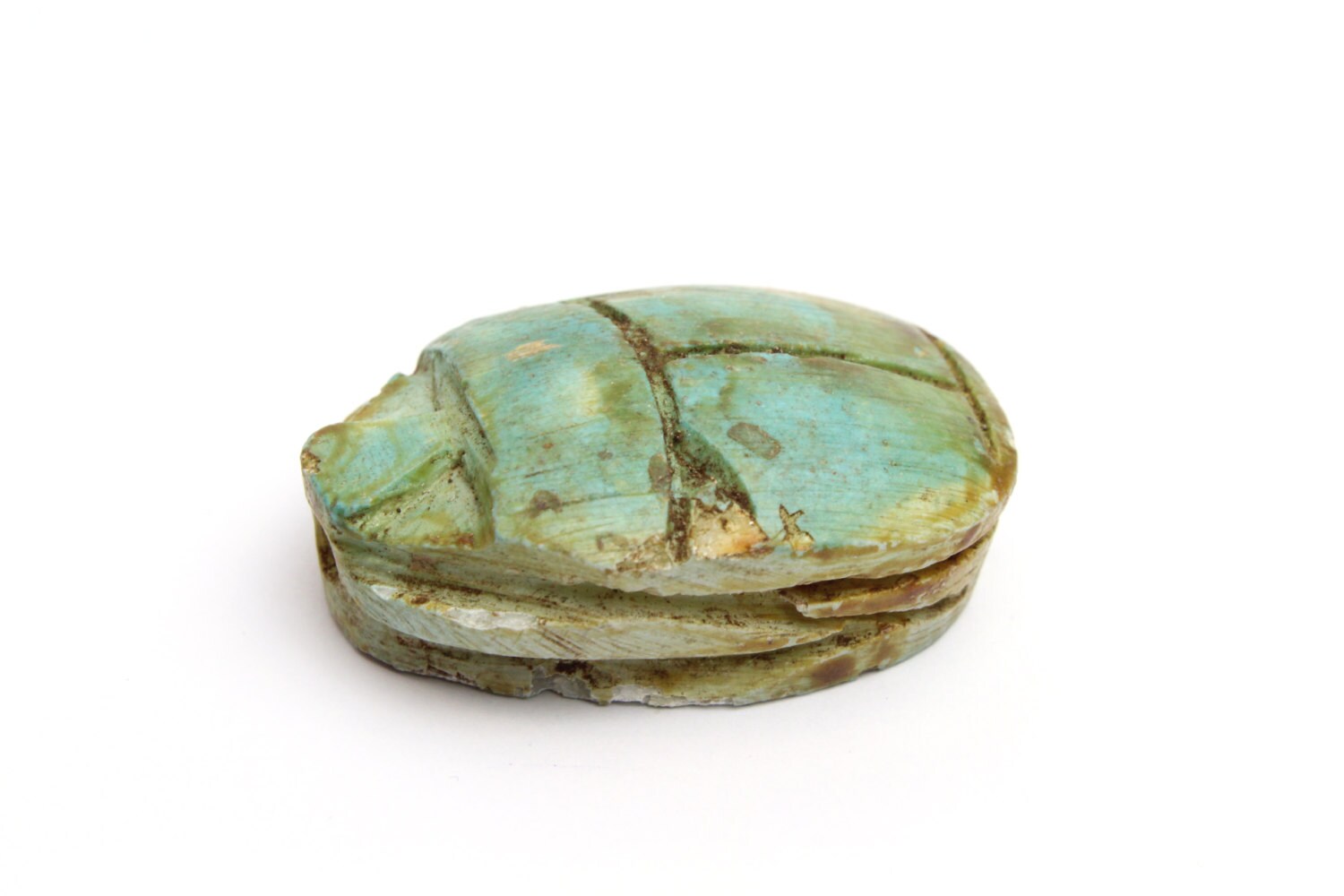 Vintage Natural Carved Turquoise Scarab Beads Approx. 26x38mm 1pcs - Etsy