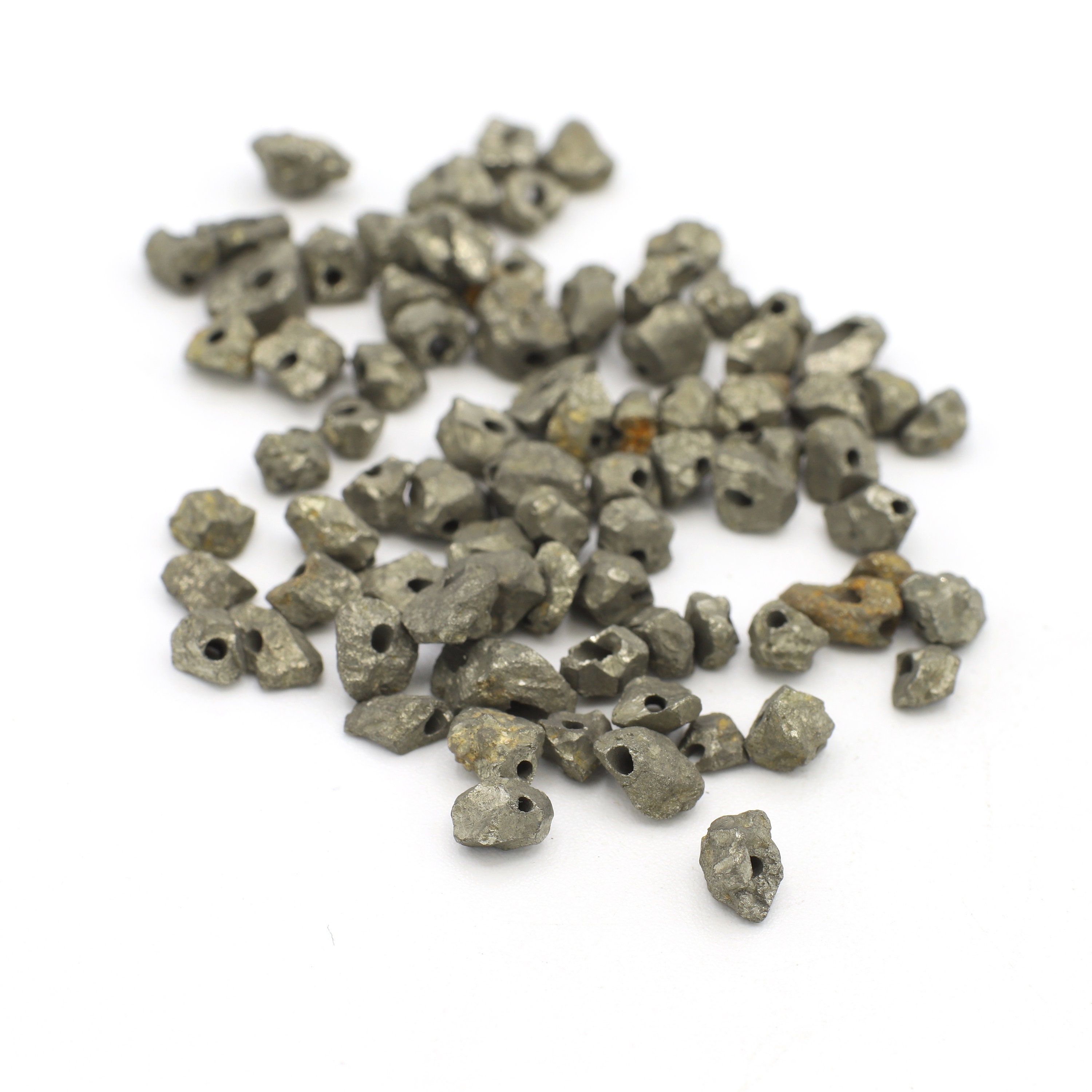 Genuine Raw Faceted Pyrite Nugget Beads for Jewelry 5-8 Mm | Etsy