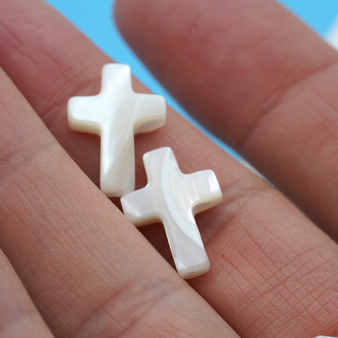 Genuine Gemstone Cross Shaped Beads 11x16mm Select Your Gemstone and ...