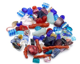 Broken Glass Beads - Etsy