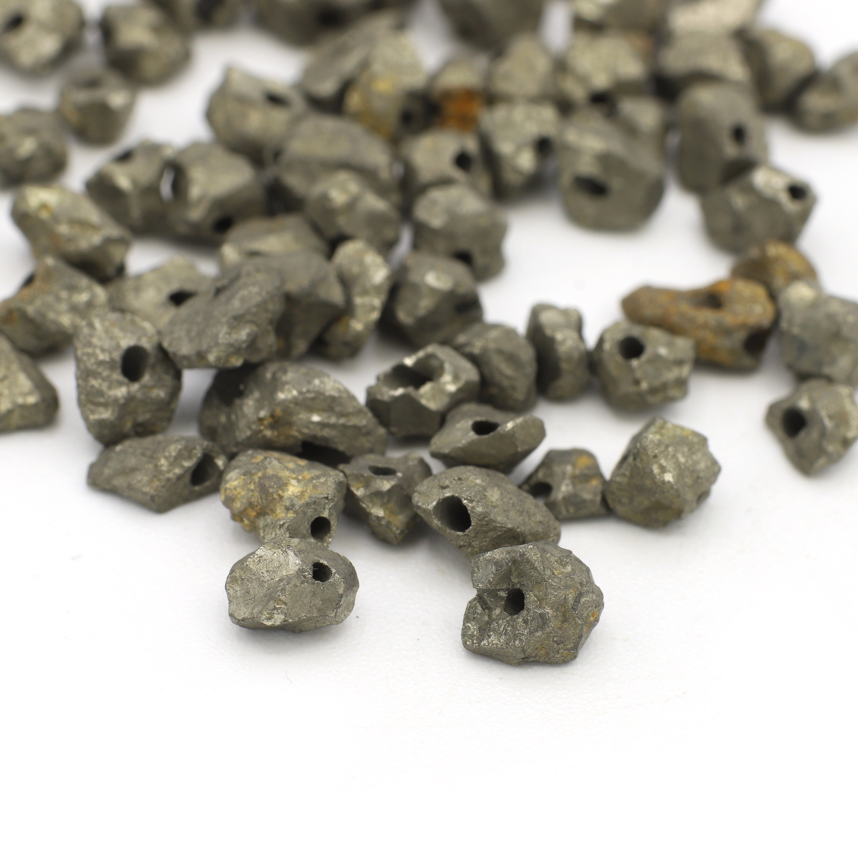 Genuine Raw Faceted Pyrite Nugget Beads for Jewelry 5-8 Mm | Etsy