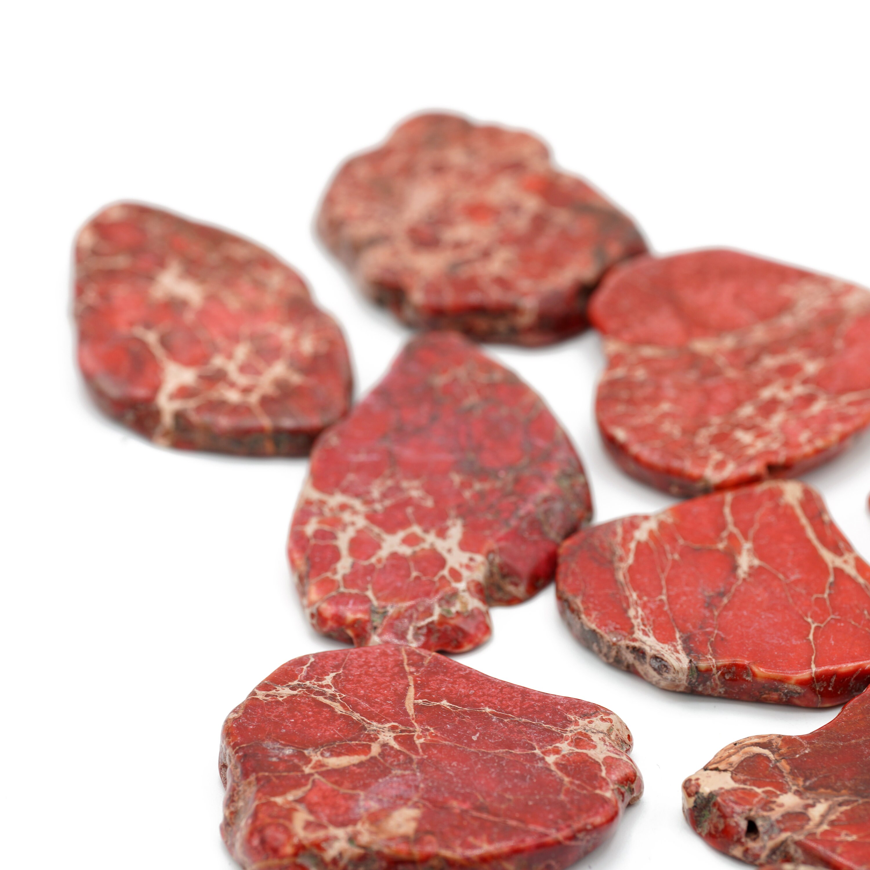 Vintage Large Slabs of Red Turquoise 30-42x40-58mm Pendants - Etsy