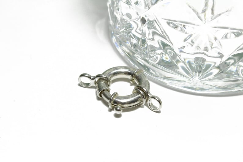 Sterling Silver 925 Thick Spring Ring Lock for Jewelry 3.8g 19mm - Etsy