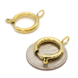Vintage Extra Large Gold Spring Ring Clasps 18mm 2pcs - Etsy