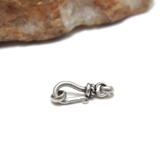 S Hook Sterling Silver 925 Lock Clasp for Jewelry 1 Gram 15mm | Etsy