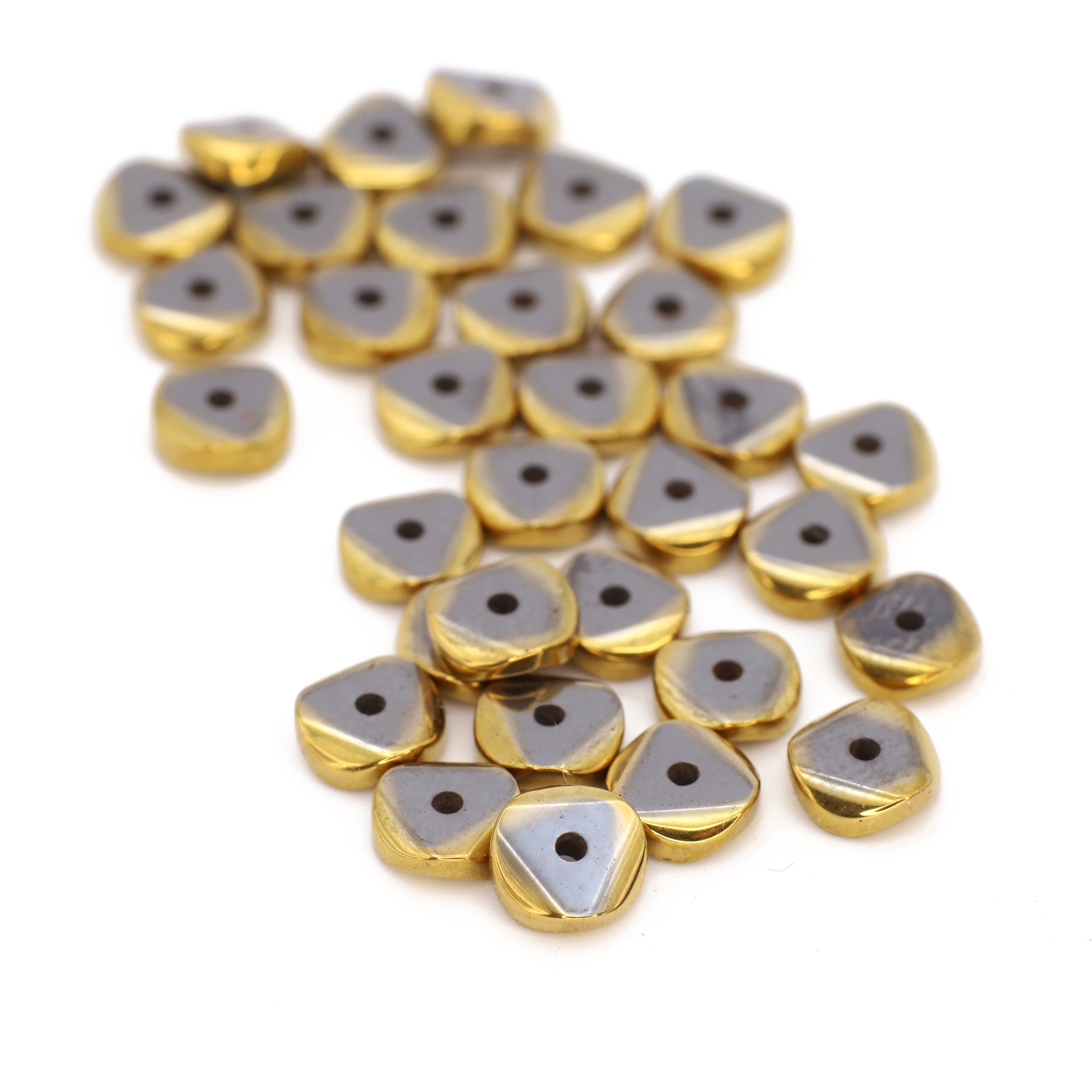 Gold Hematite Round Disc Shaped Spacer Beads Wavy Design 2x6mm - Etsy