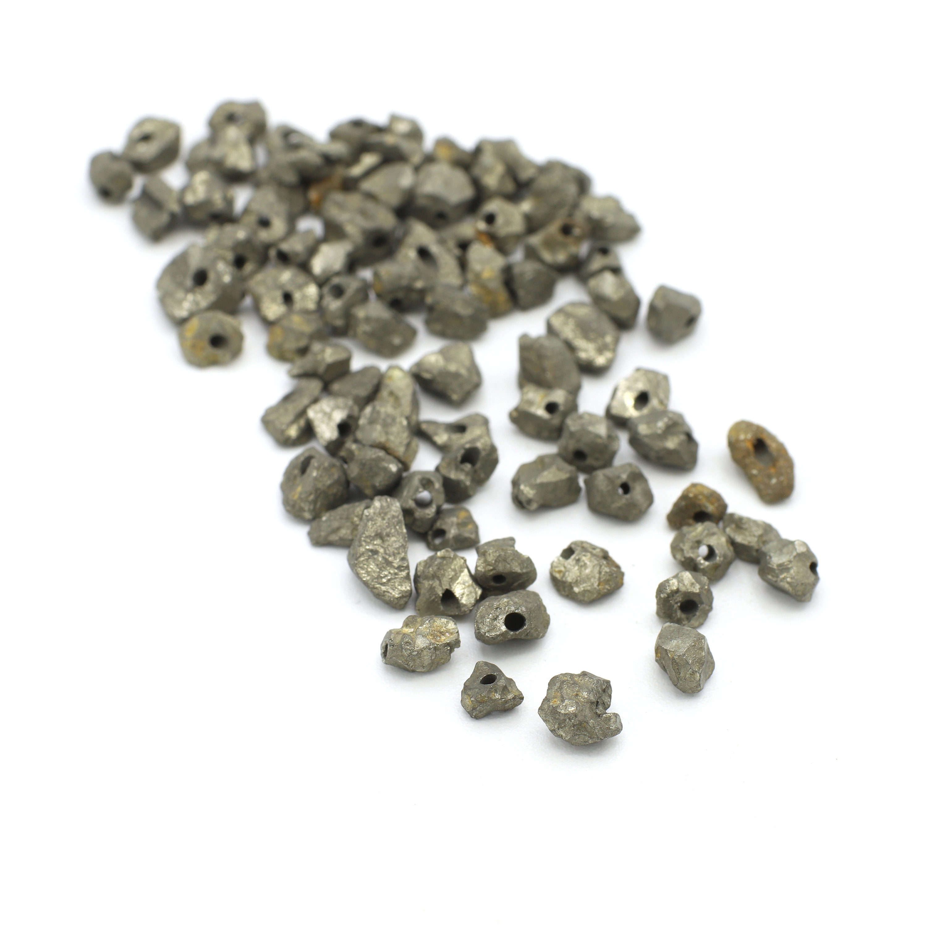 Genuine Raw Faceted Pyrite Nugget Beads for Jewelry 5-8 Mm | Etsy