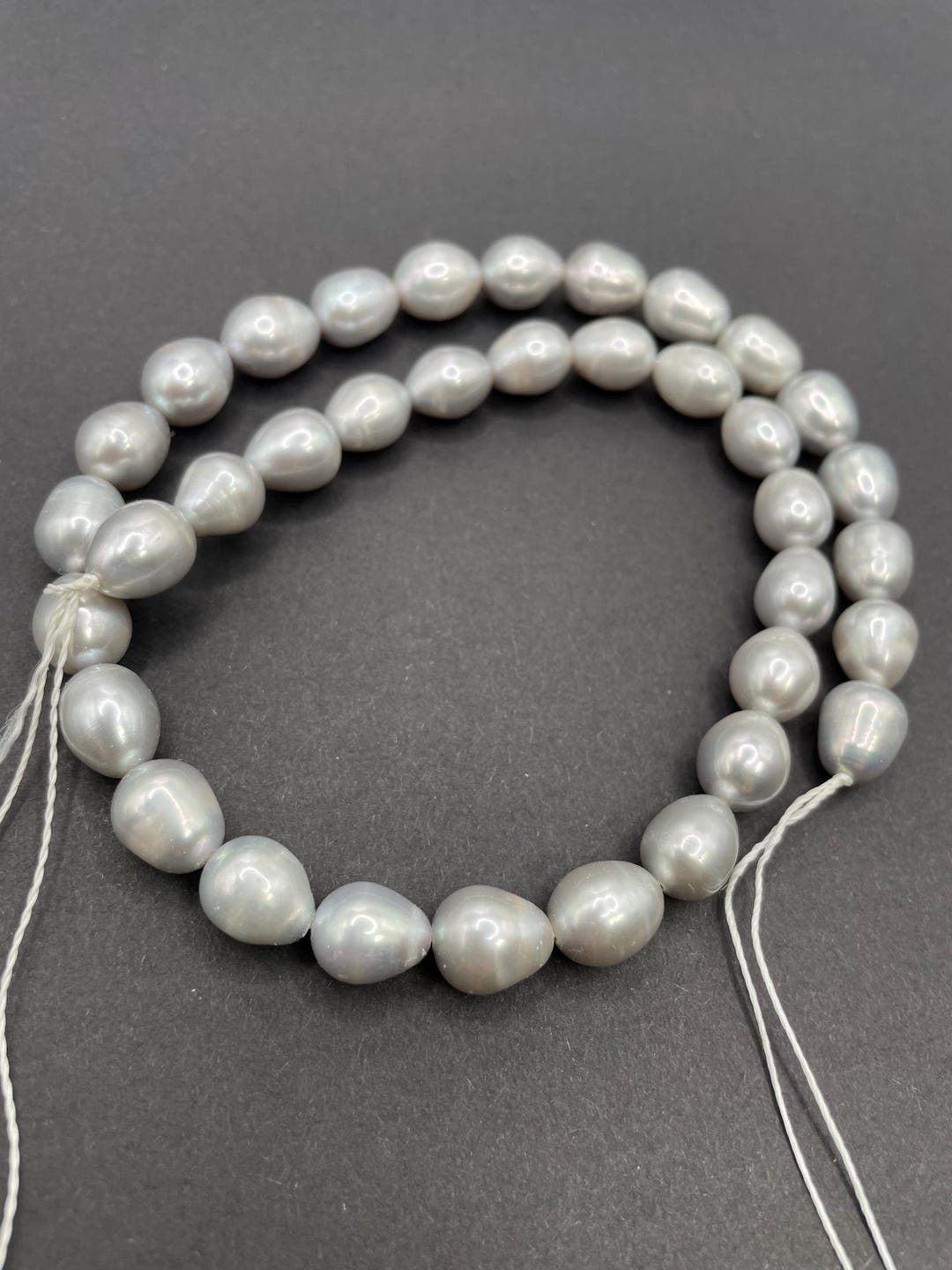 Freshwater Pearls Silver Grey Potato Teardrop Shaped 9x11mm 4pcs - Etsy