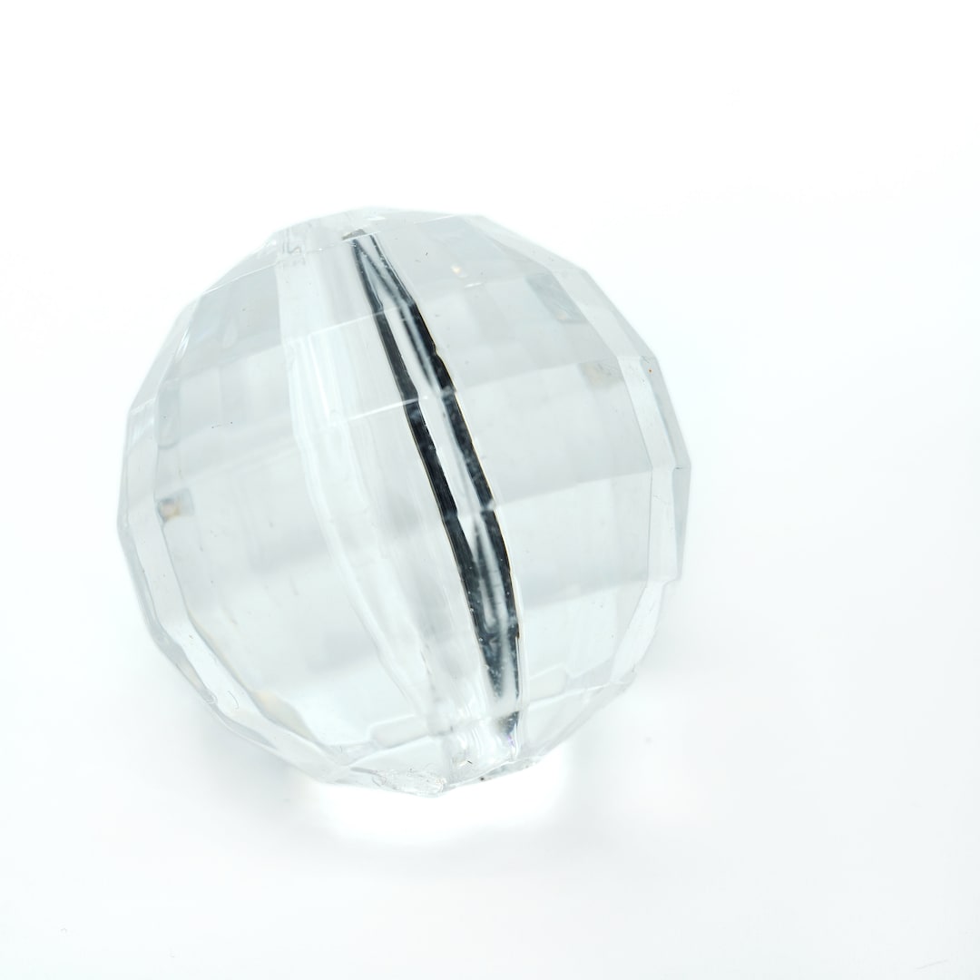 Extra Large Clear Crystal Acrylic Beads 30mm 1pcs - Etsy