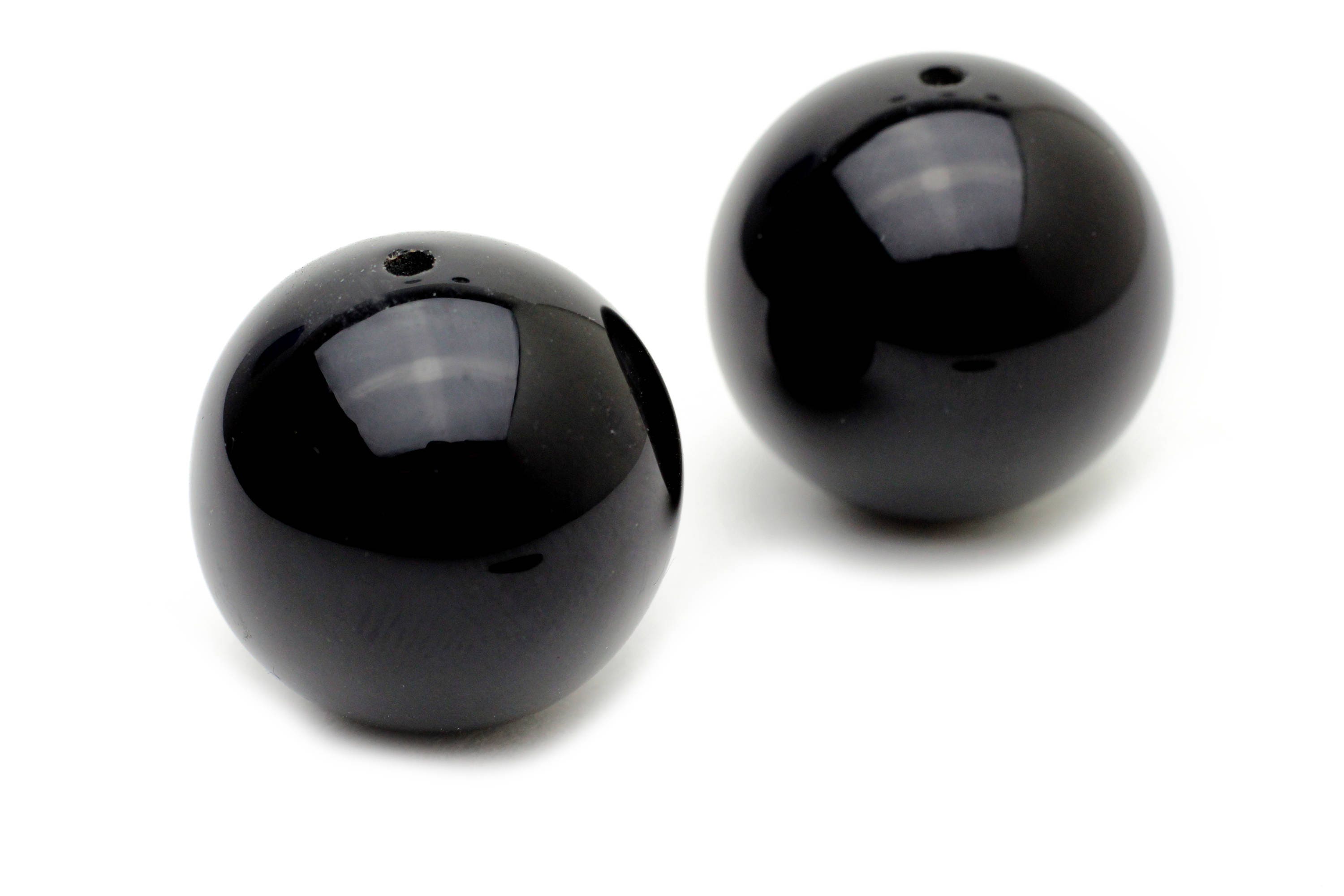 Black Onyx Balls High Polish Black Onyx Balls 20mm 2pcs | Etsy
