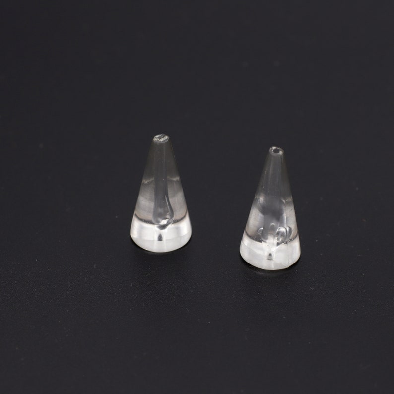 Vintage Cone Shaped Clear Resin Beads 14x27mm 2pcs - Etsy