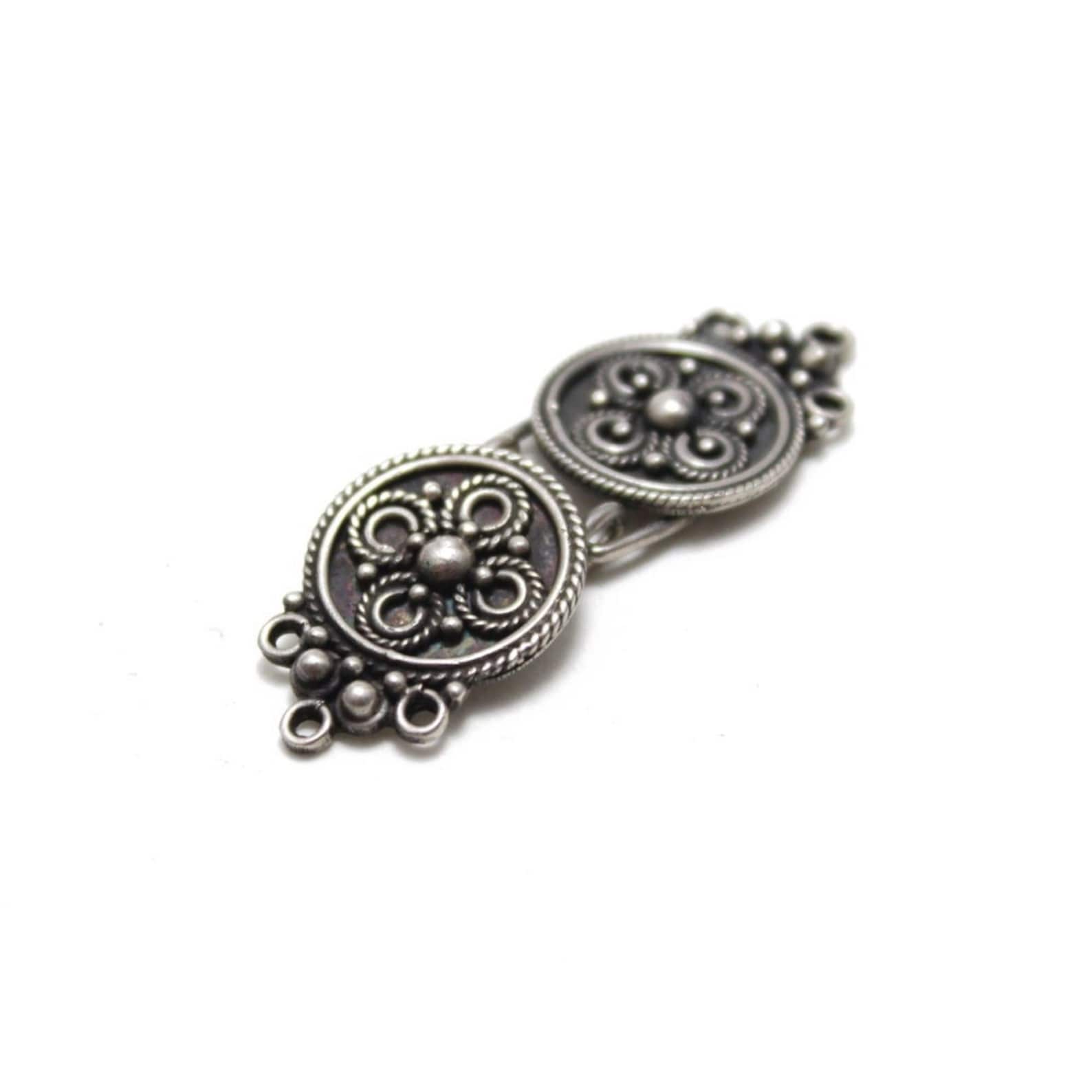 Antique Sterling Silver Fancy Lock for Jewelry 1pc - Etsy