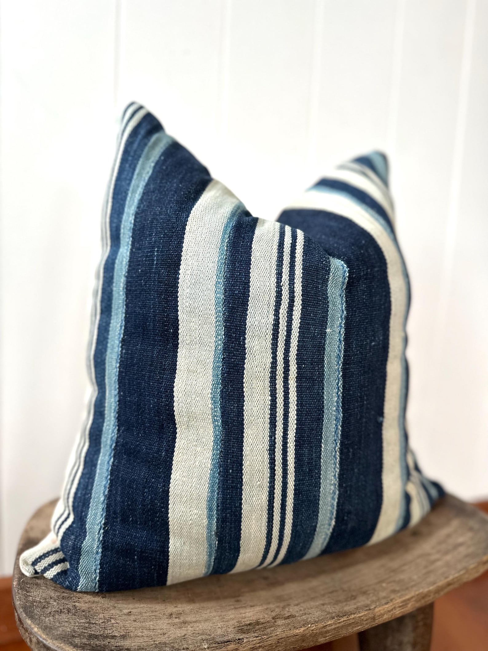 Vintage Dafi Indigo Pillow Cover | Rare African Textile | Handwoven ...