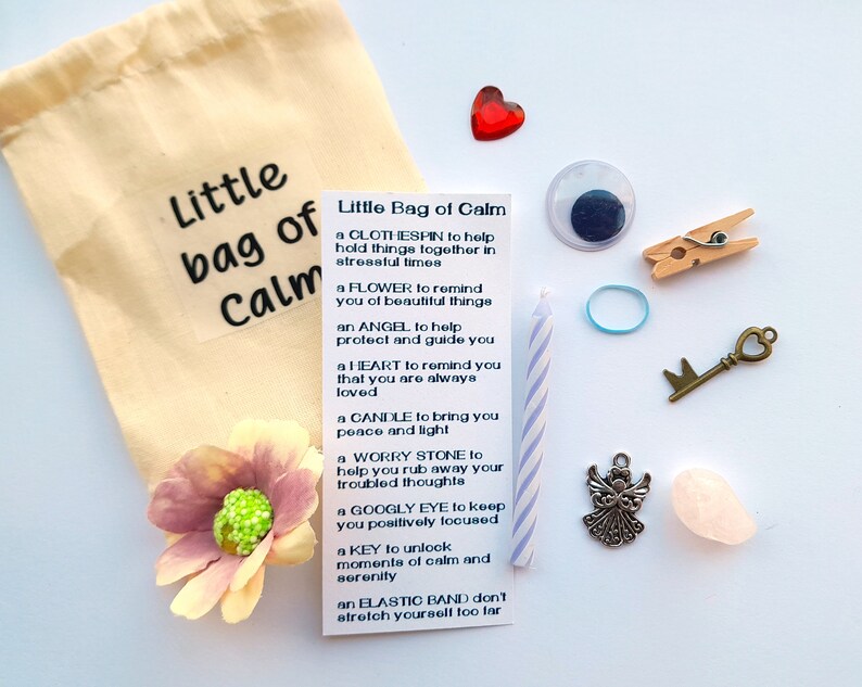 Little Bag of Calm, Small Thinking of You Gift, Anxiety Relief, Stress ...