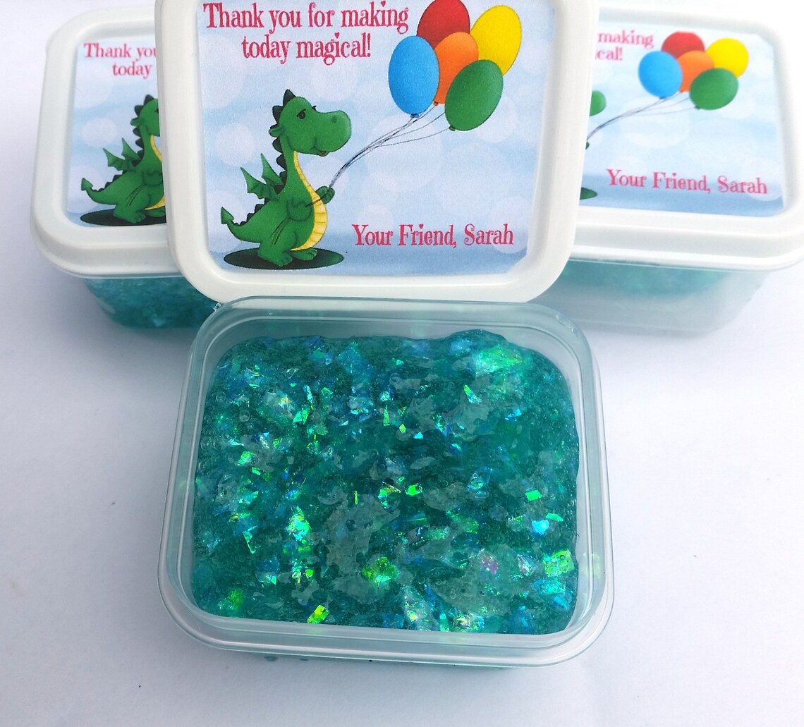 Dragon Slime Pack of 3 Birthday Slime Classroom Treats Dragon | Etsy