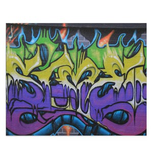 Graffiti Puzzle, Puzzle for Adults, Street Art, Unique Jigsaw, Abstract ...