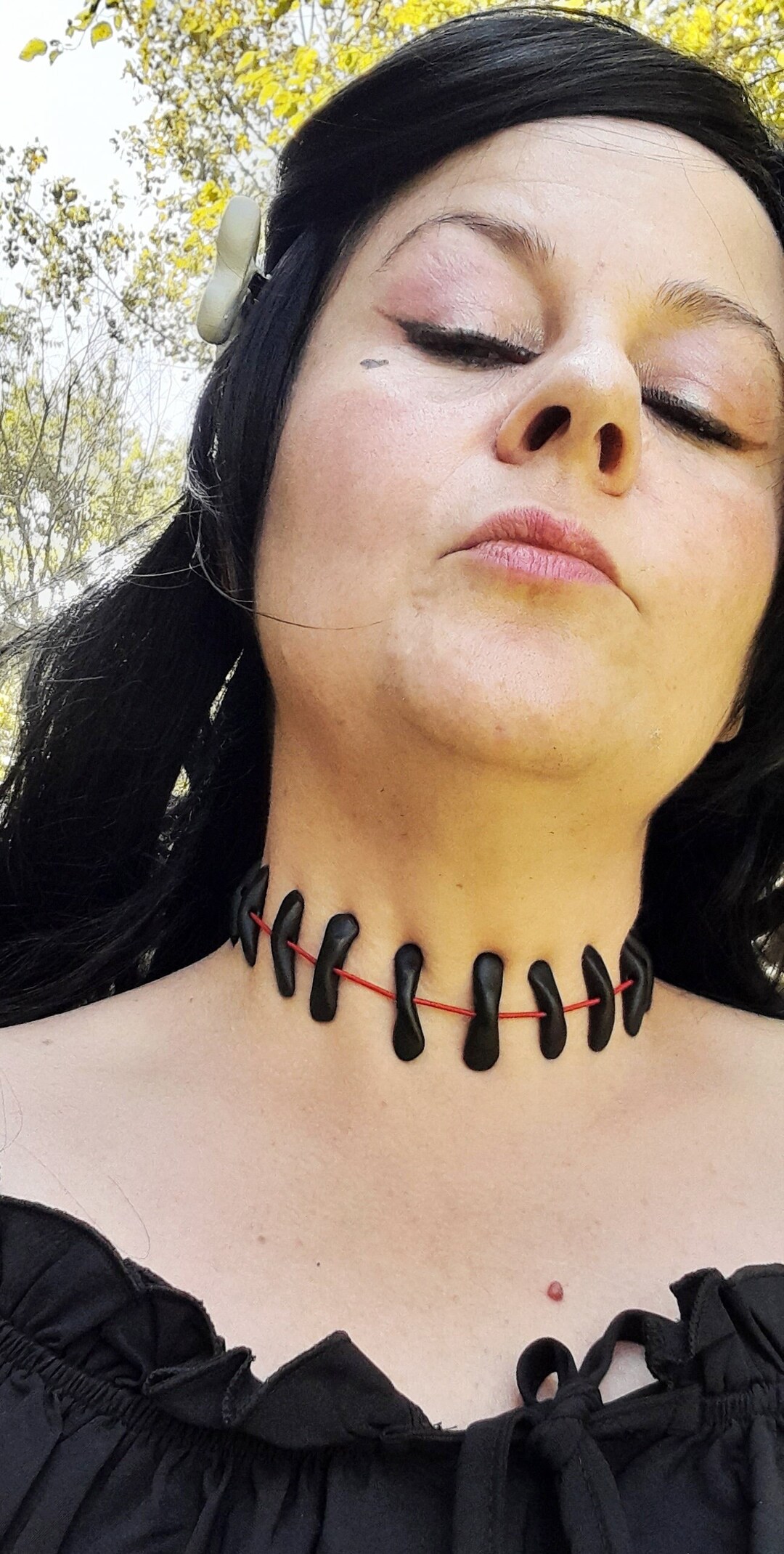 Stitches Choker Monster Zombie Frankenstein Stitched Ragdoll Sally ...