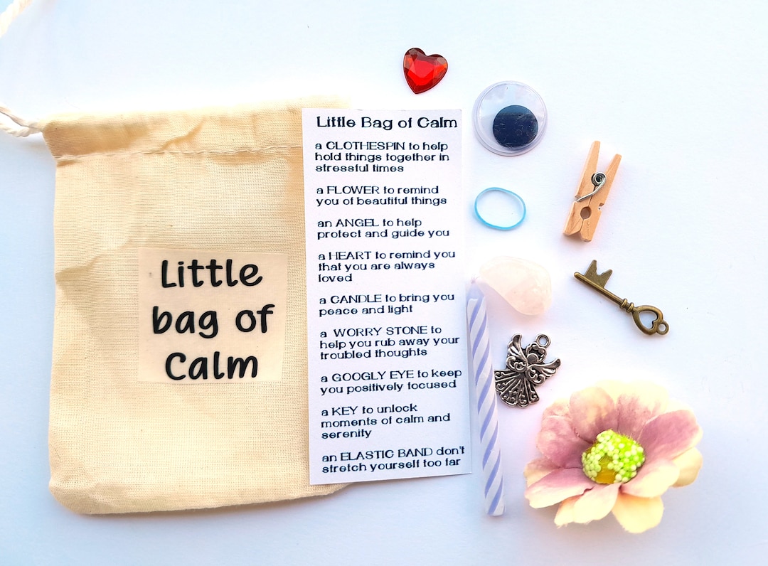 Little Bag of Calm, Small Thinking of You Gift, Anxiety Relief, Stress ...