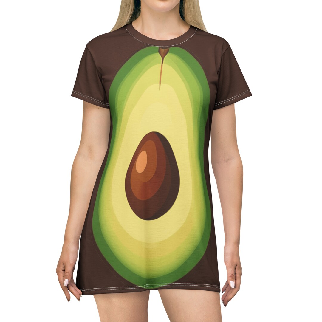 Avocado Dress, Funny Costume, Avocado Shirt Dress, Breakfast Group ...