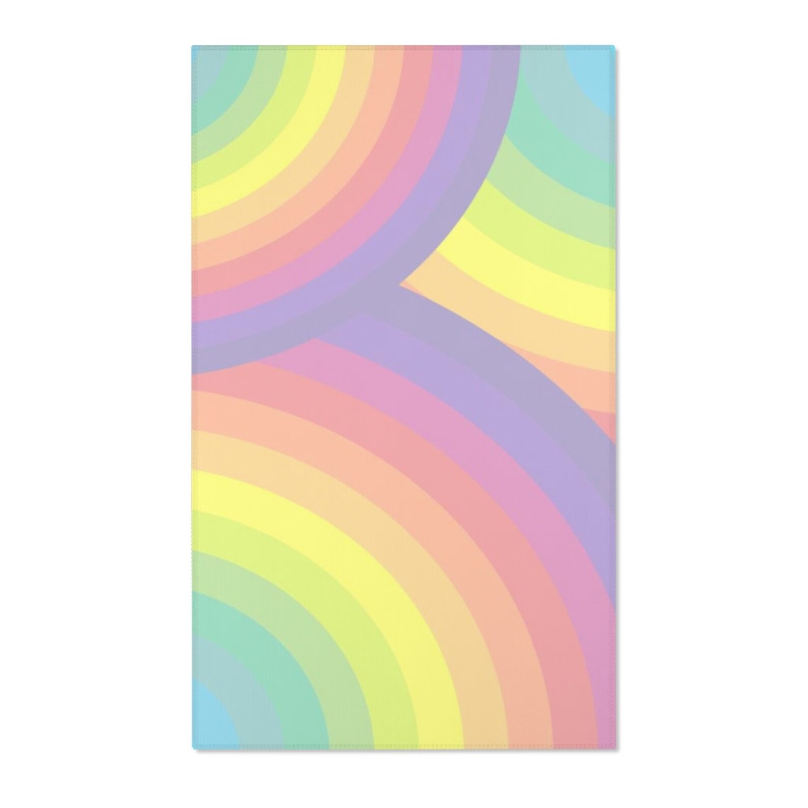 Pastel Rainbow Rug Soft Aesthetic Colorful Retro Bedroom | Etsy