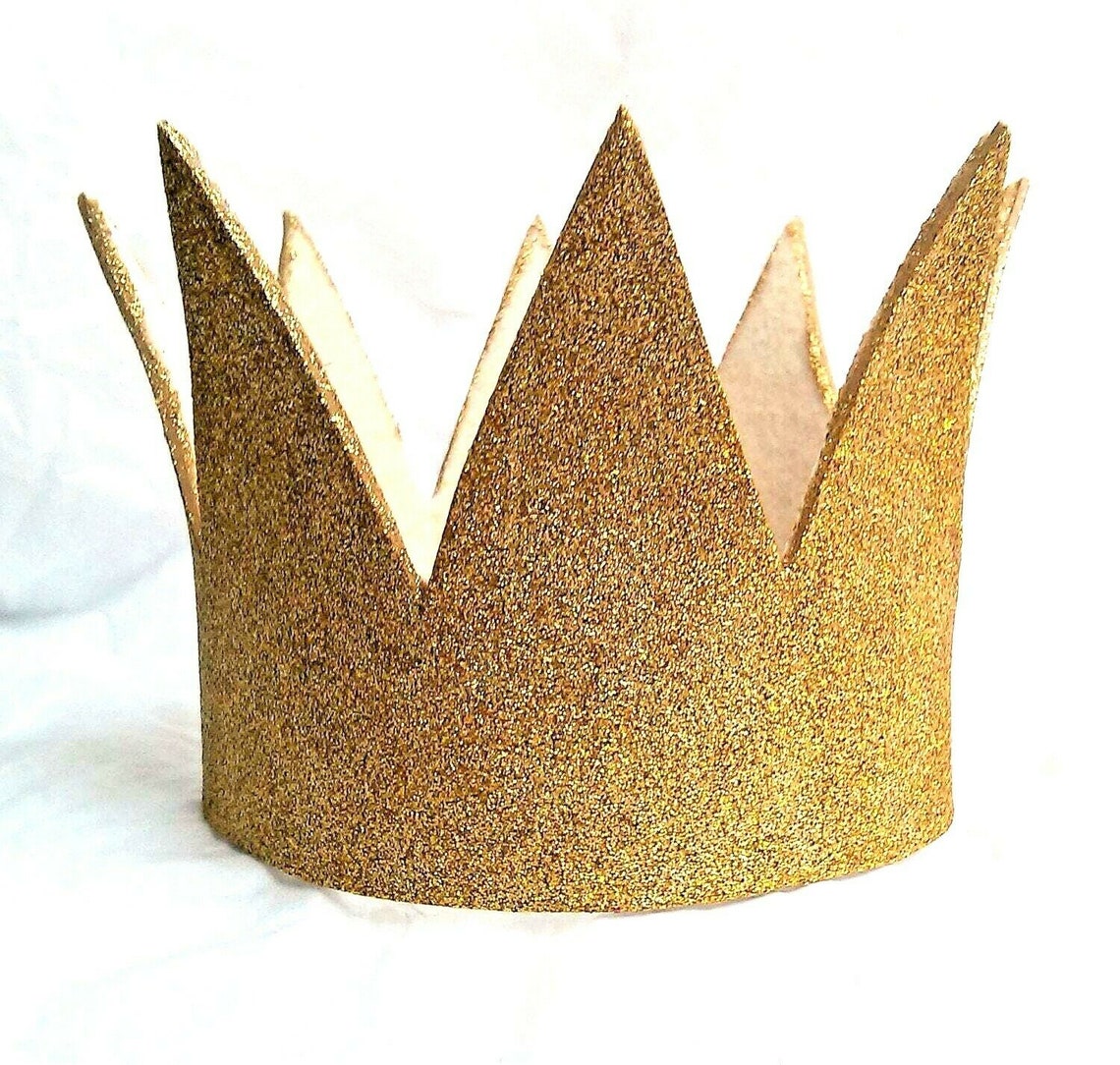 Small Gold Crown Sparkle Child Size 15 16 - Etsy