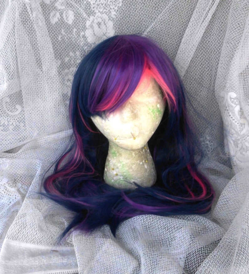 Twilight Sparkle Wig MLP Cosplay Purple and Pink Wig Dark - Etsy Israel