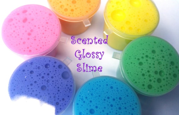 Scented Glossy Slime bundle party pack Slime Thick Thickie | Etsy