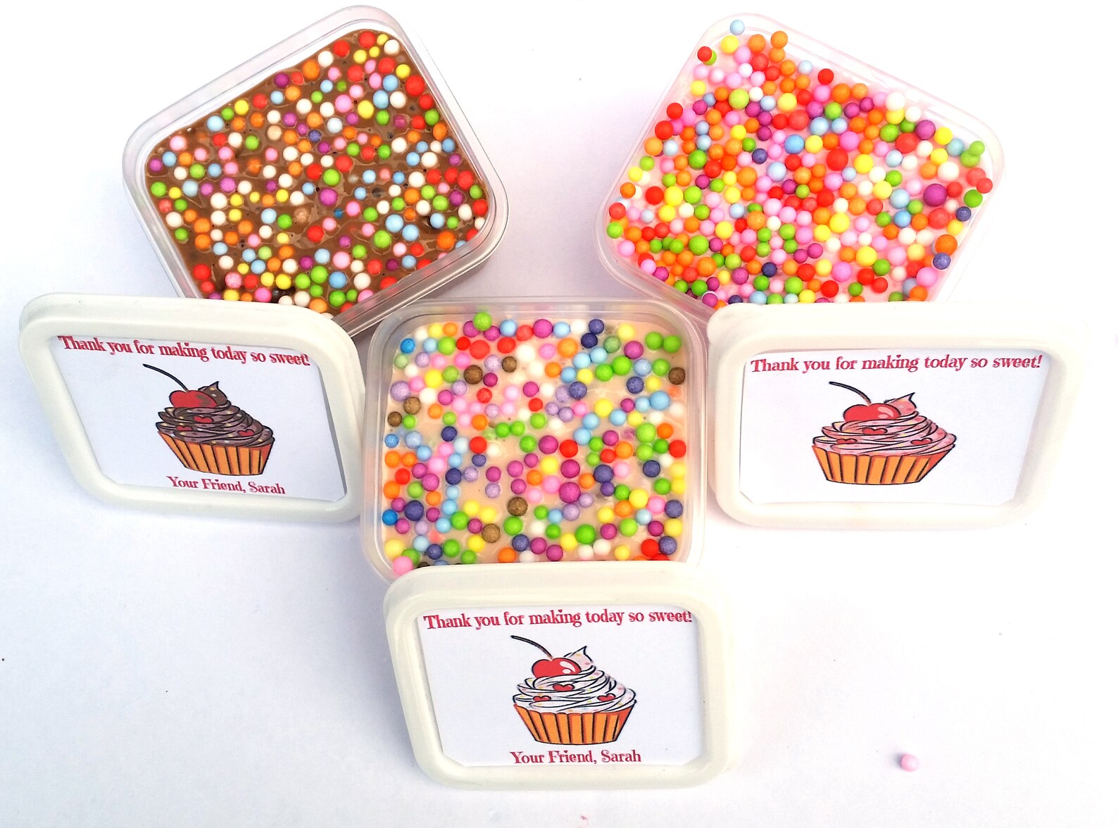 Cupcake Slime Pack of 3 Cupcake Slime Classroom Treats Party - Etsy