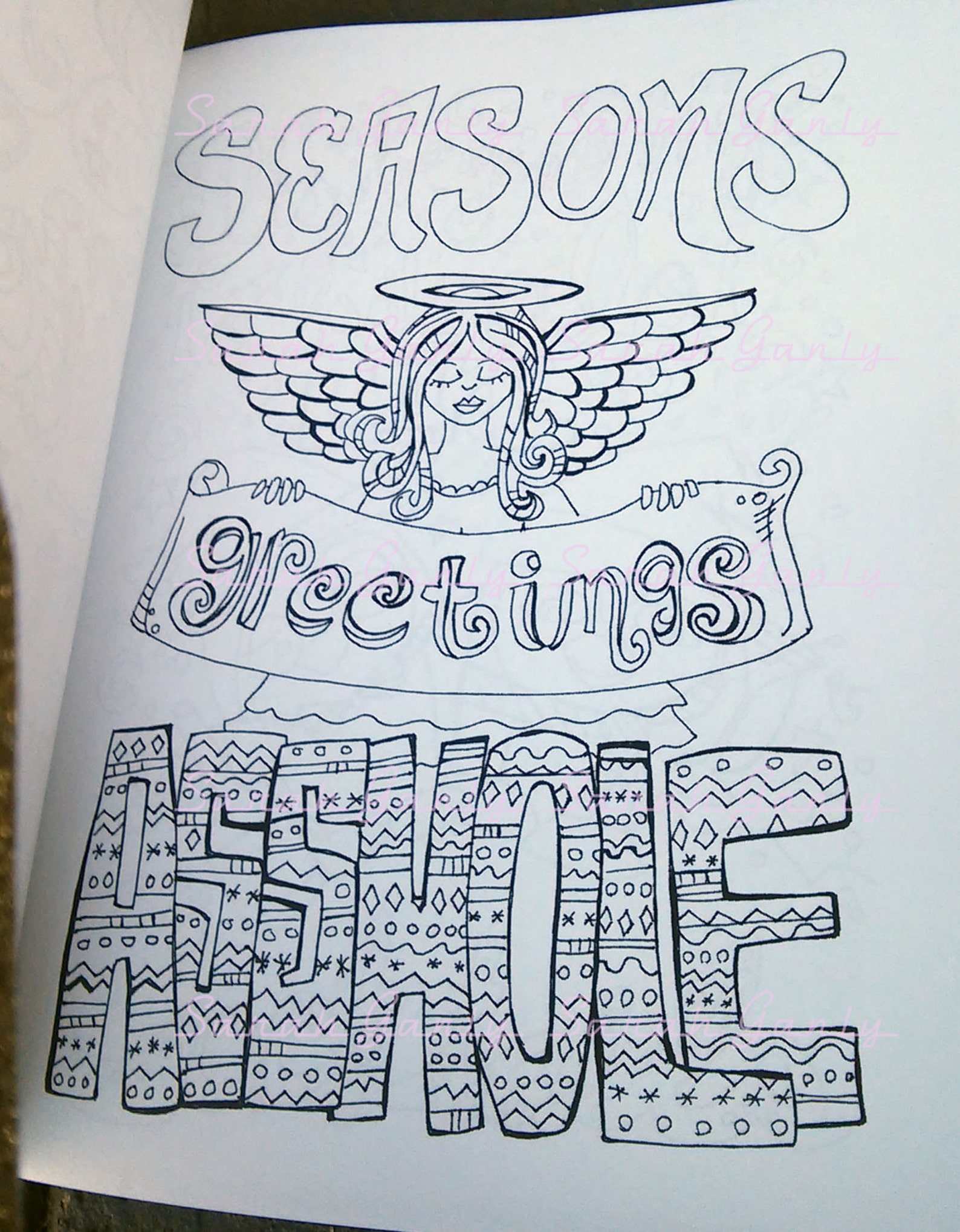 Holiday Swear Word Coloring Book Sweary Christmas Physical - Etsy