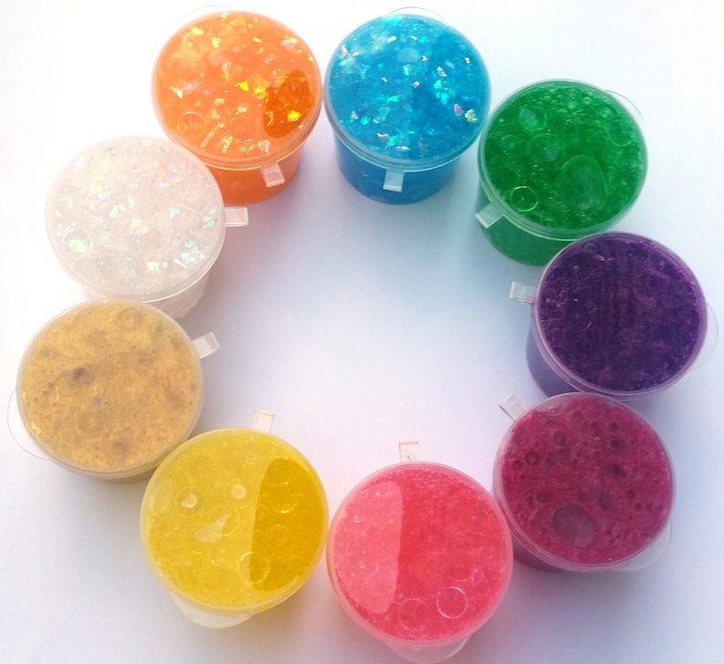 Fishbowl Slime You Choose Color Slime Fish Bowl Ice Iced - Etsy