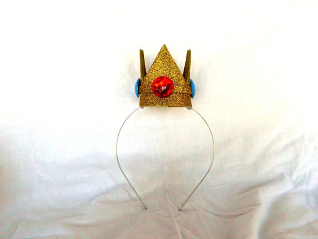 Princess Peach Crown, Gold, Mini, Tiny, Princess, Headband, Mario Bros ...