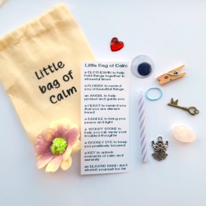 Little Bag of Calm, Small Thinking of You Gift, Anxiety Relief, Stress ...