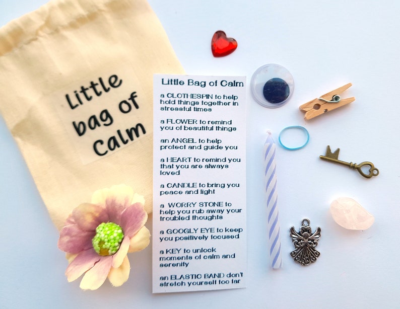 Little Bag of Calm, Small Thinking of You Gift, Anxiety Relief, Stress ...