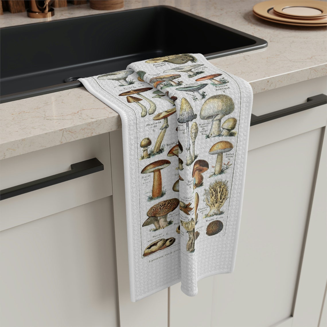 Mushroom Kitchen Towel, Dishtowel, Tea Towel, Dish Cloth, Fungus ...