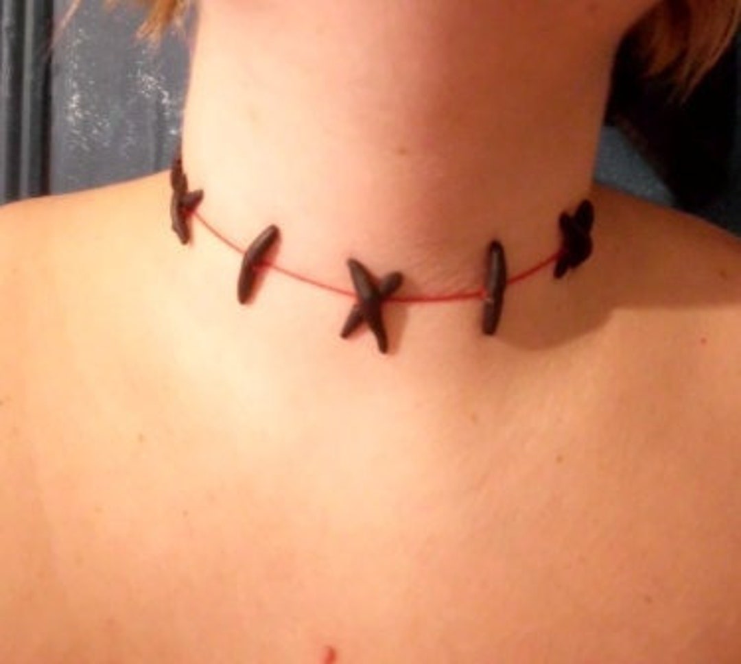 Stitched Monster Choker: Halloween Costume, Zombie, Frankenstein - Etsy