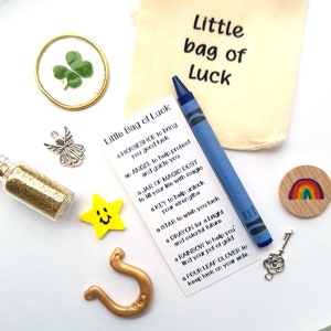 Little Bag of Luck, Good Luck Gift, Lucky Charm, Four Leaf Clover ...
