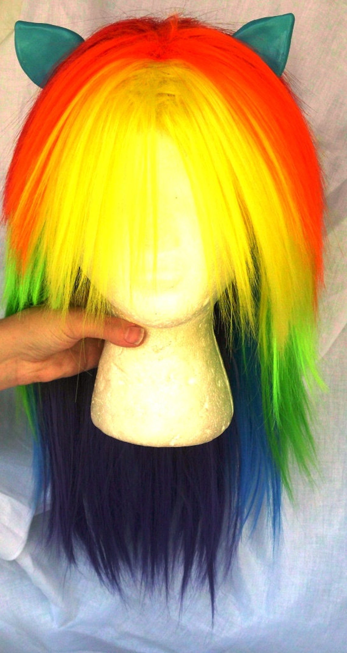 Rainbow Dash Wig MLP Raibow Unicorn Pony Costume My Little | Etsy