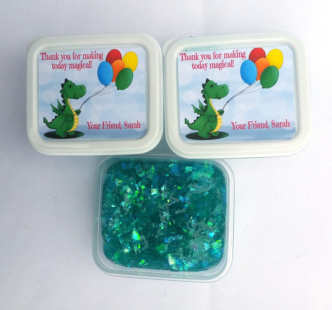 Dragon Slime Pack of 3 Birthday Slime Classroom Treats Dragon | Etsy