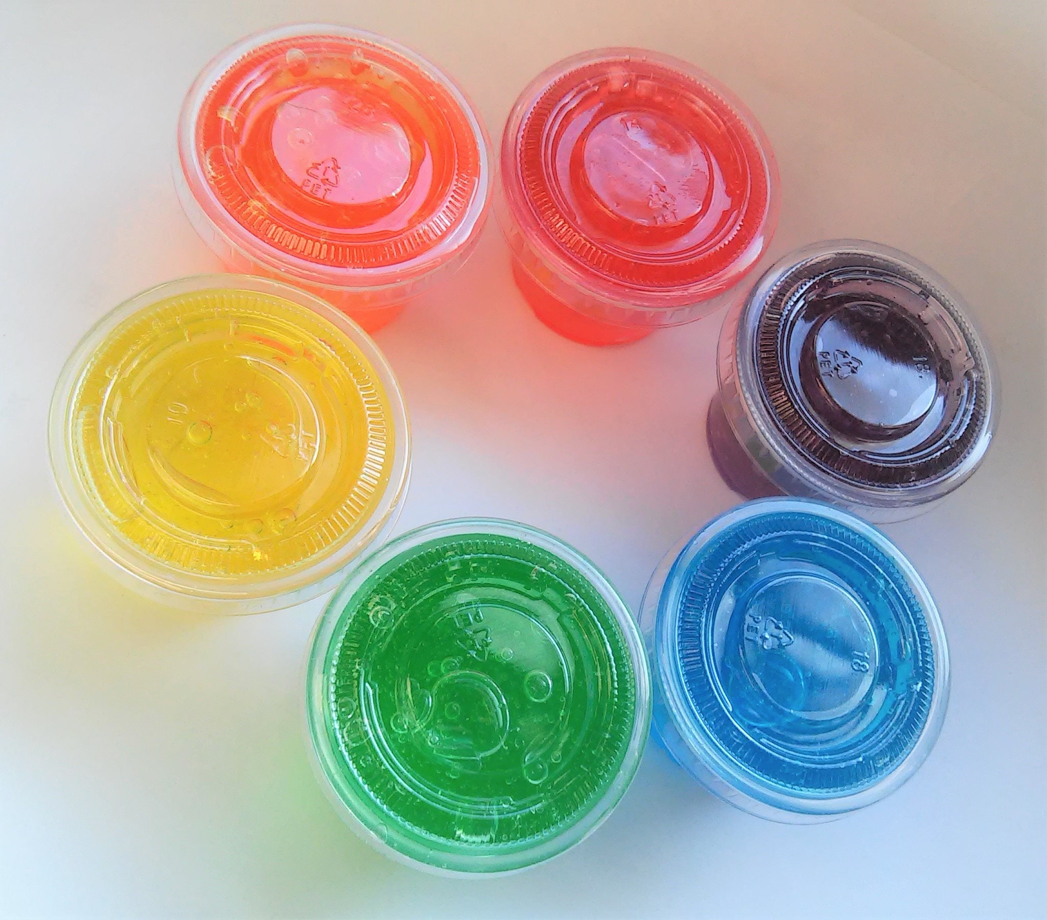 Clear Slime bundle party pack slime colored clear slimes | Etsy