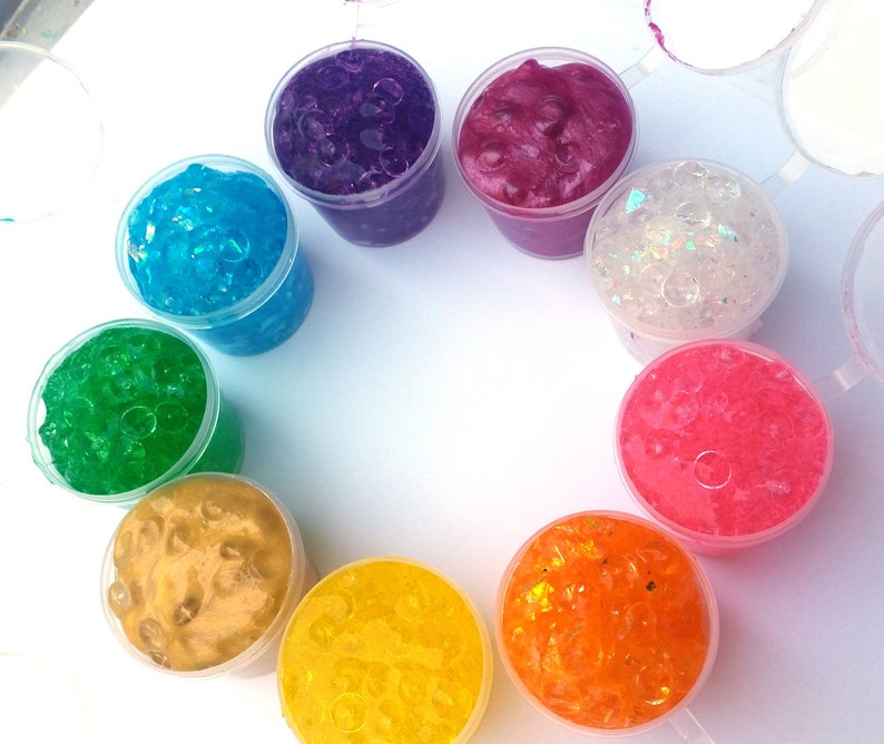 Fishbowl Slime You Choose Color Slime Fish Bowl Ice Iced - Etsy