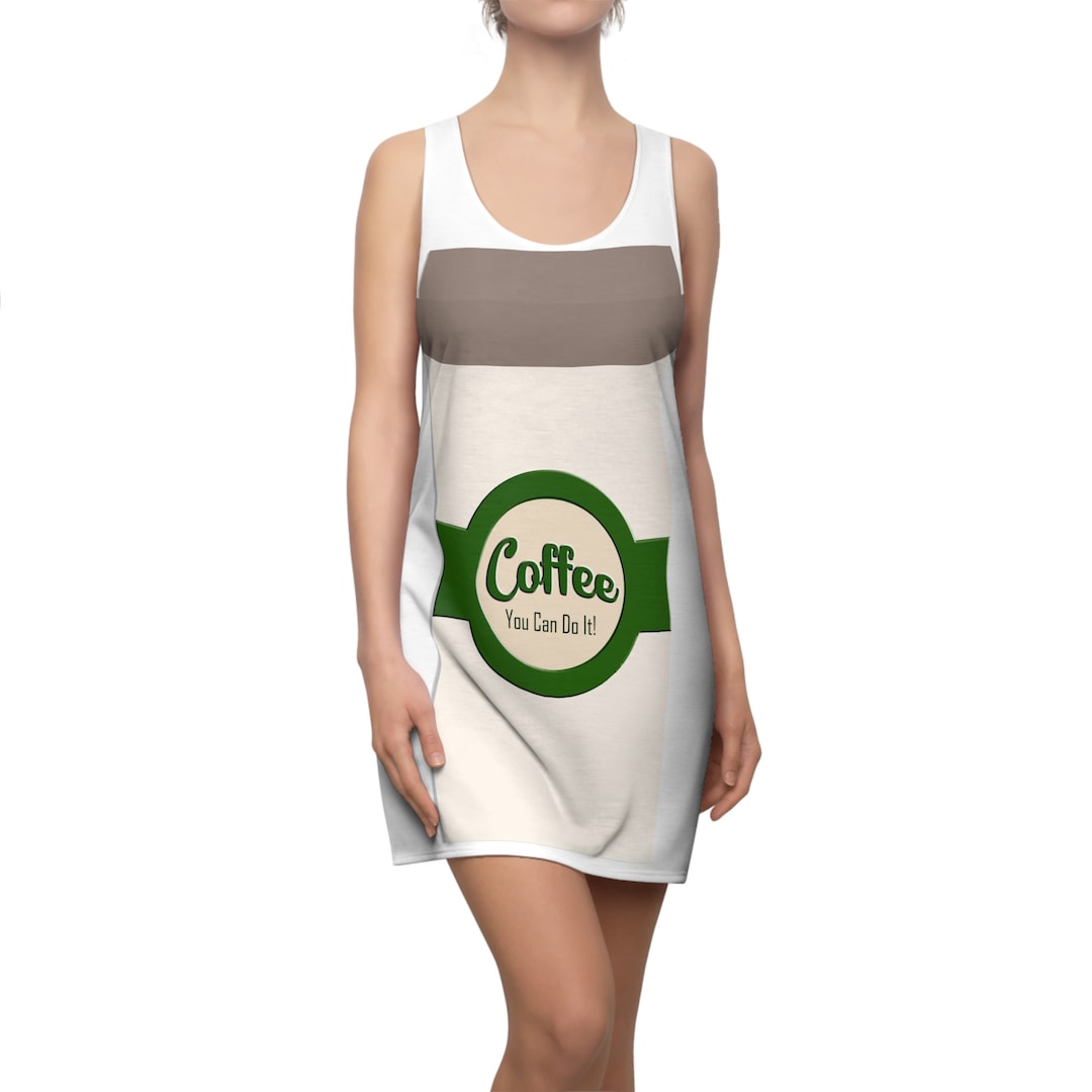 Coffee Dress: Funny Latte Costume, Minimalist Cosplay - Etsy