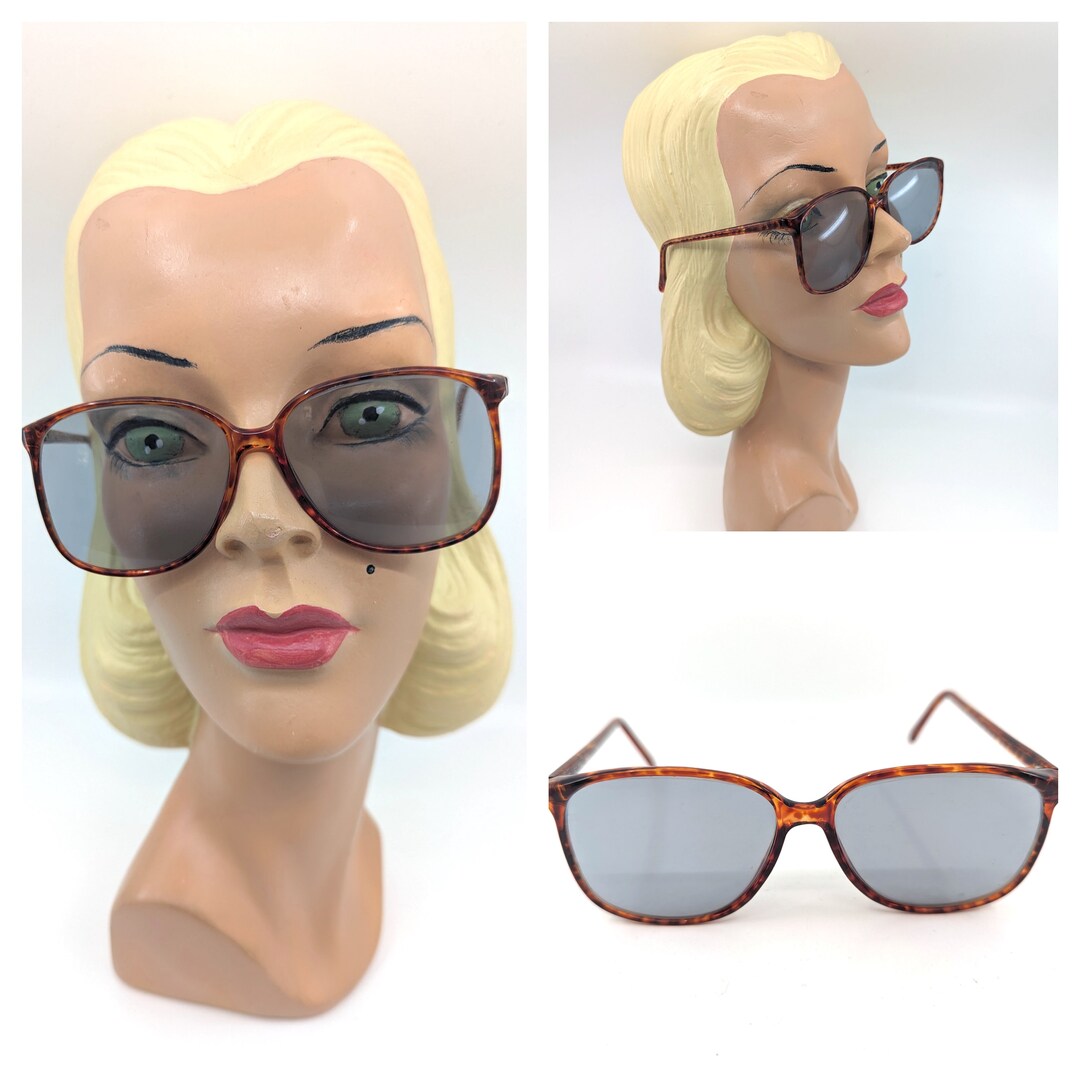 Vintage 1970s 1980s Sunglasses , 1970s Brown Tortoise Shell Sunnies ...