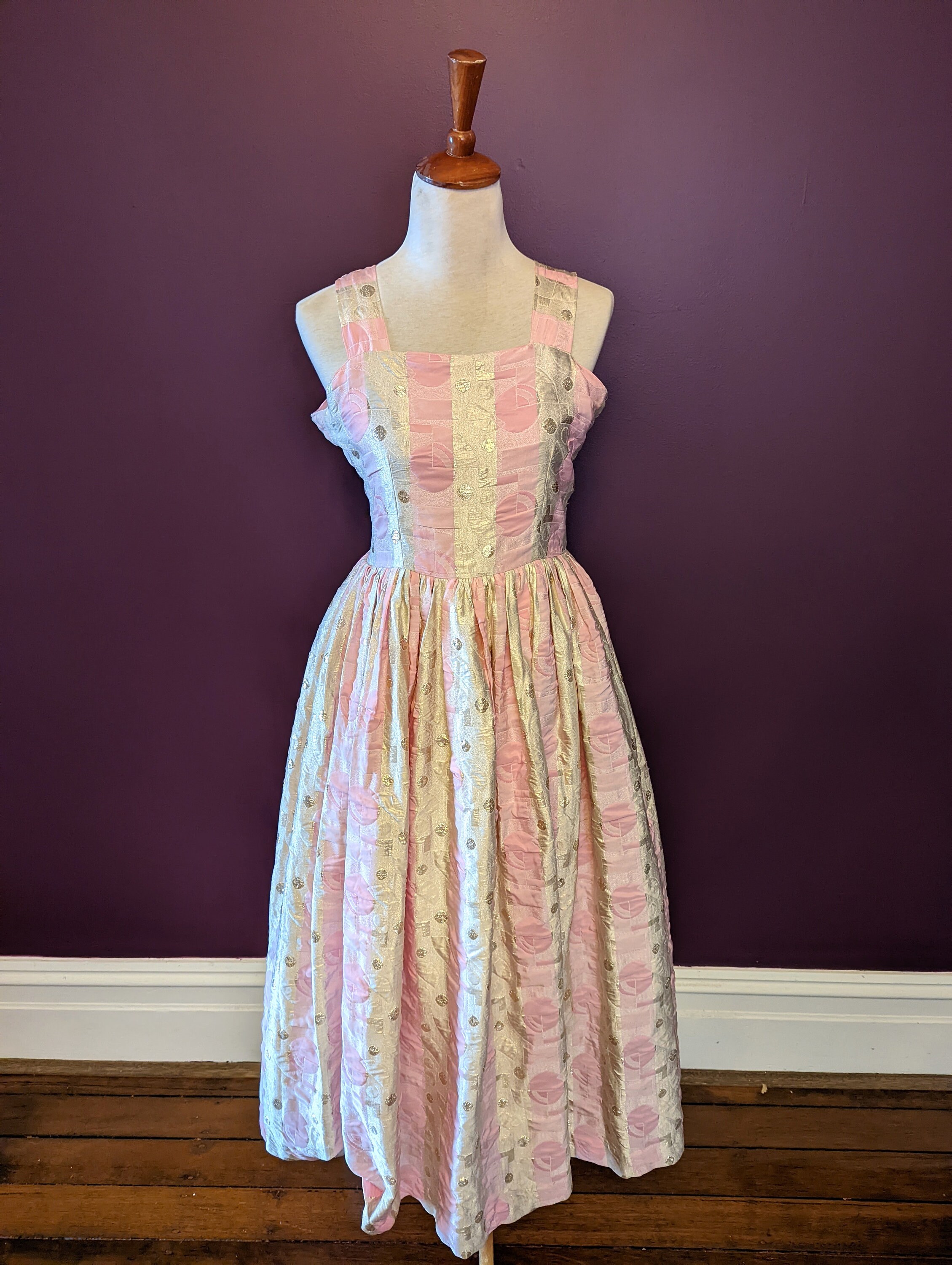 Vintage 60s Cocktail Dress 1960s Prom Dress Pink Dress Geometric ...