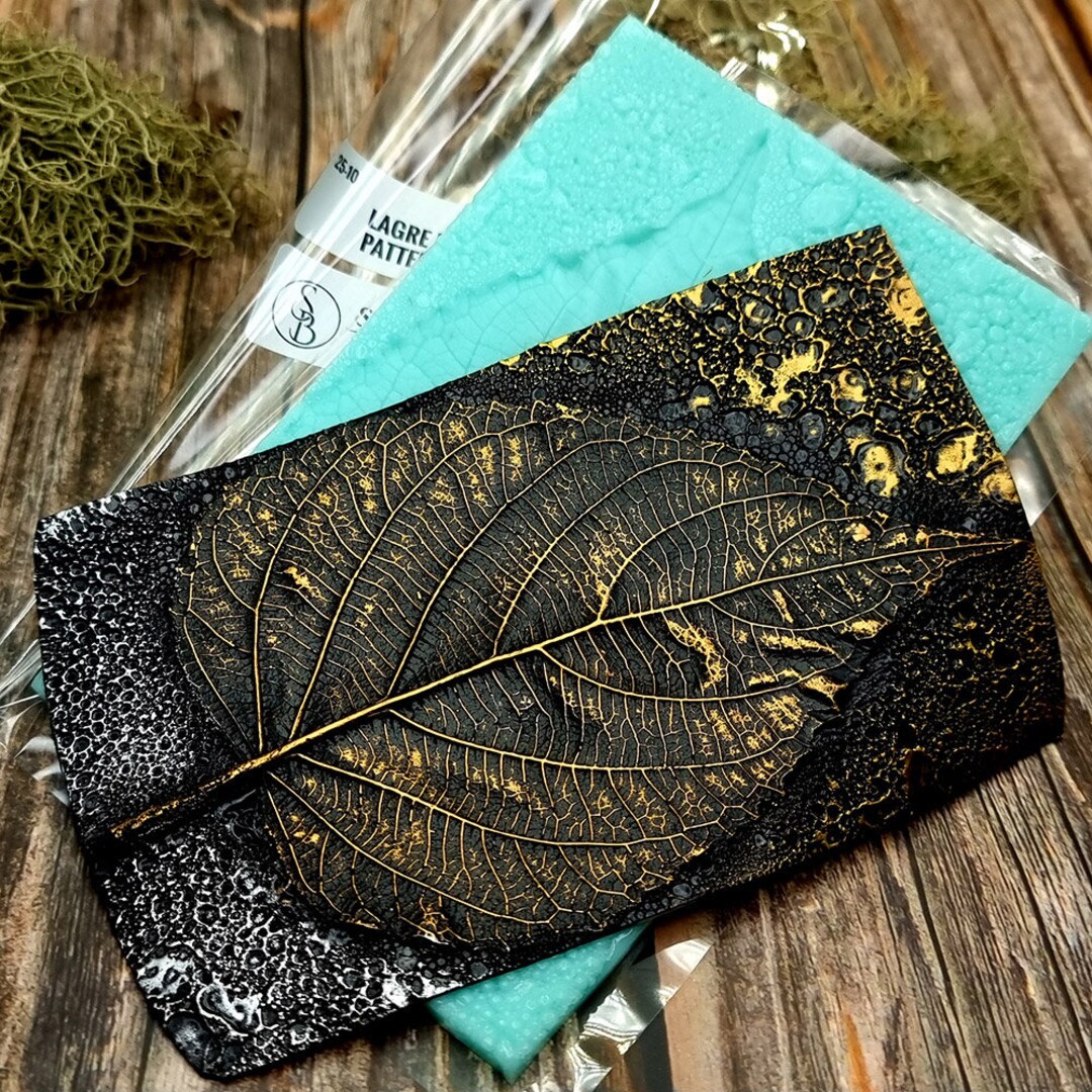 Large Leaf Pattern - Handmade Real Leaf Texture-mold #1 - Etsy