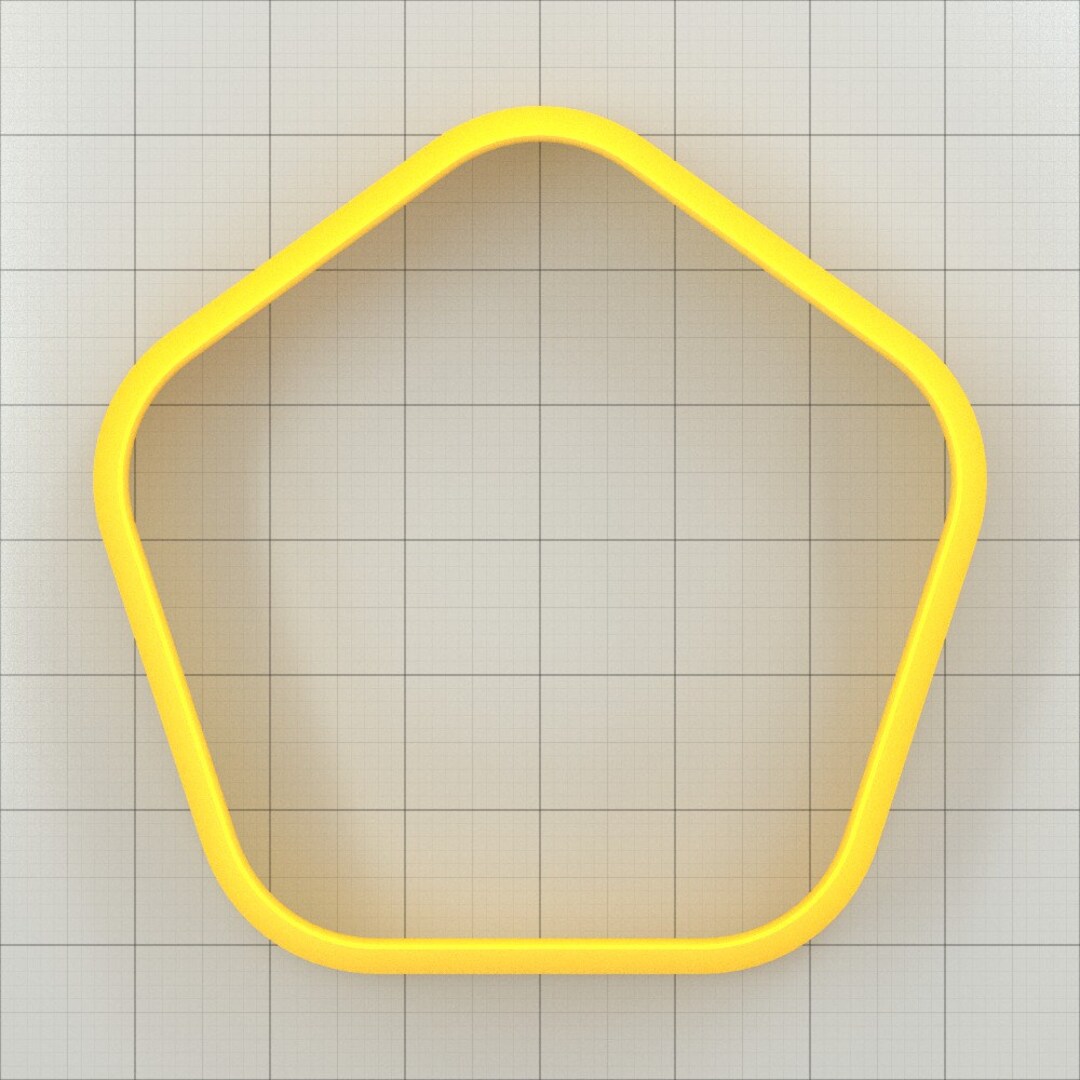 Big Set of 11 Plastic Cutters: Rounded Pentagon, Clay Cutter, 3D ...