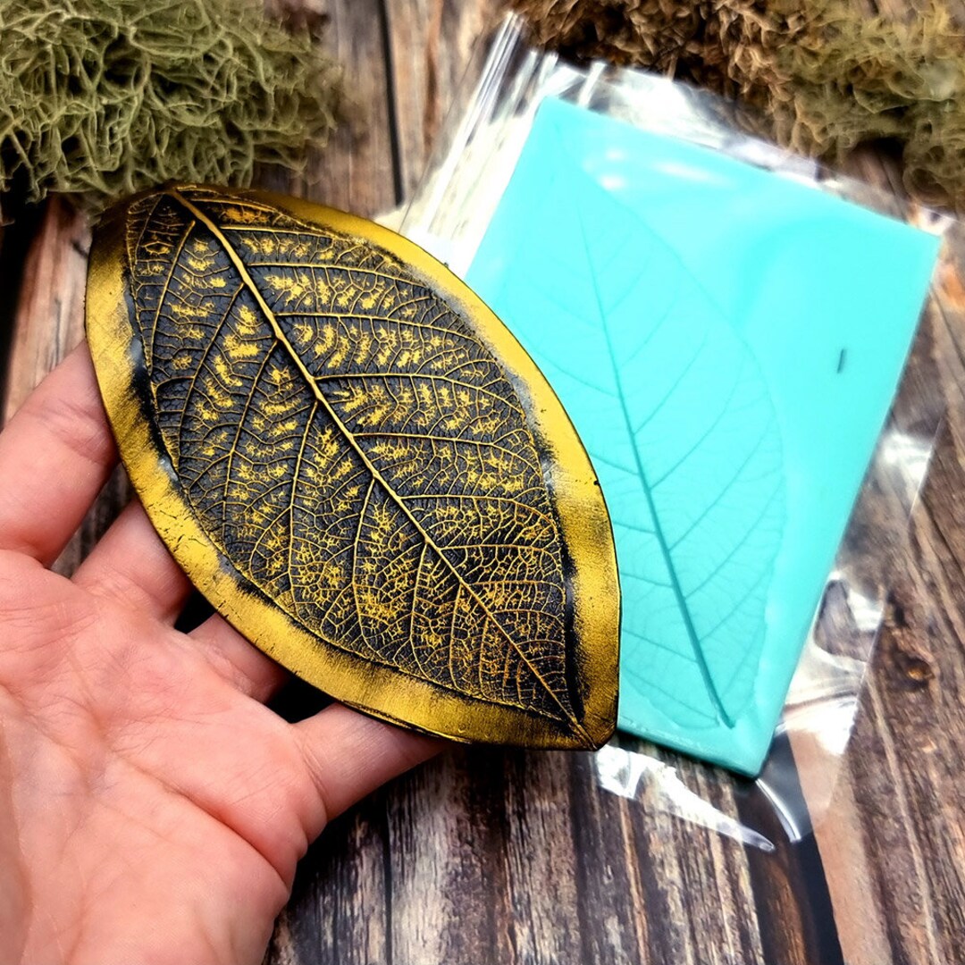 Tree Leaf - Handmade Texture-mold of Real Leaf - Etsy