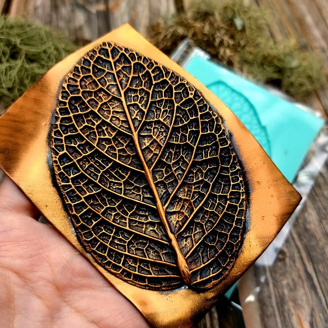 Deep Leaf Pattern - Handmade Texture-mold of Real Leaf - Etsy