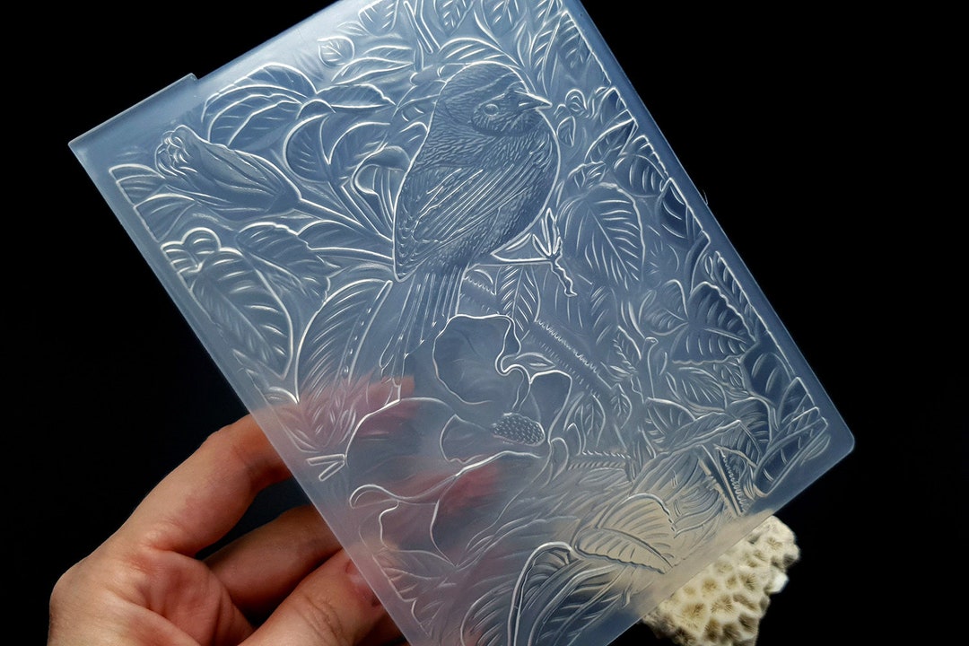 Tooled Leather Bird in the Forest - Etsy