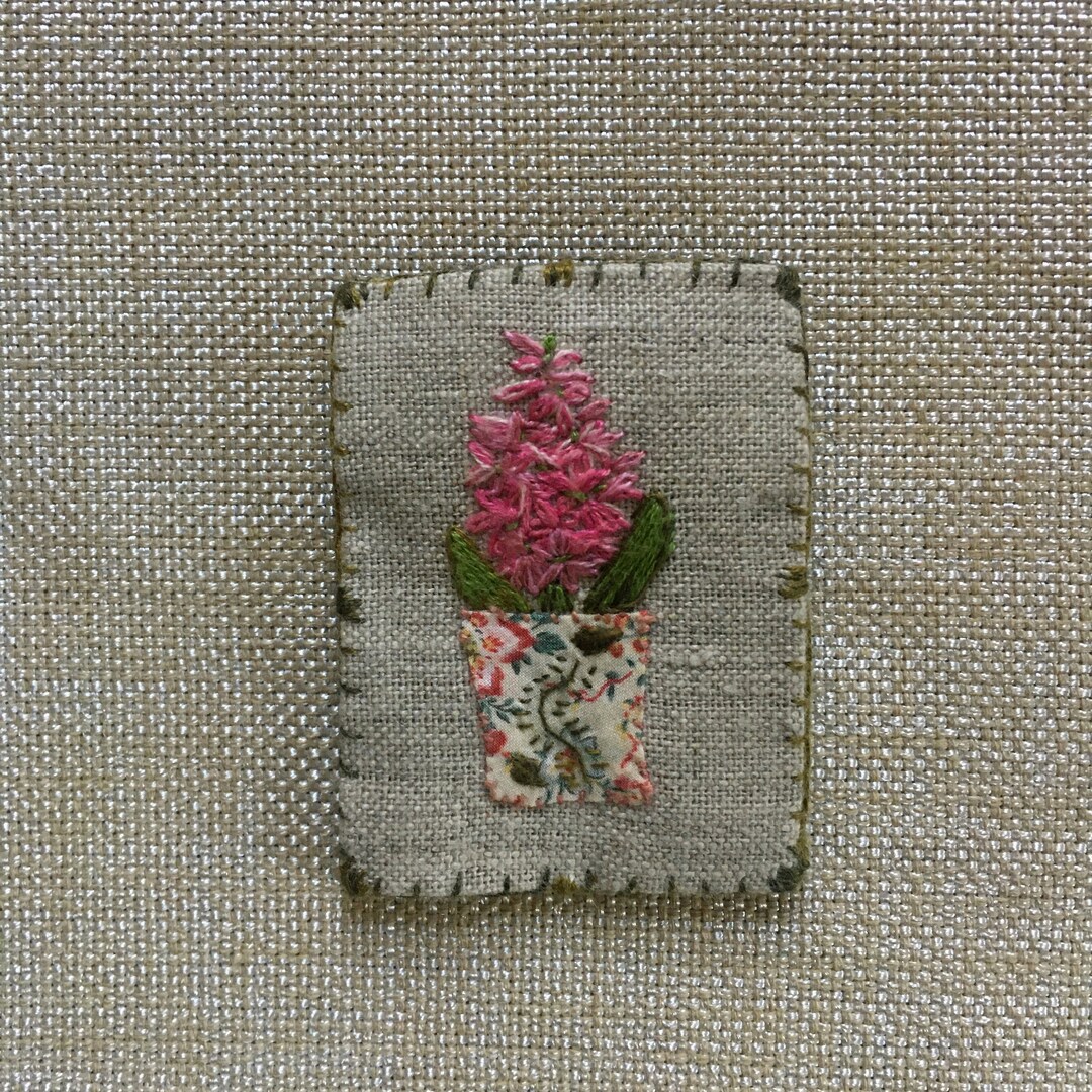 Hyacinth in Pot - Original - OOAK - Brooch - Etsy